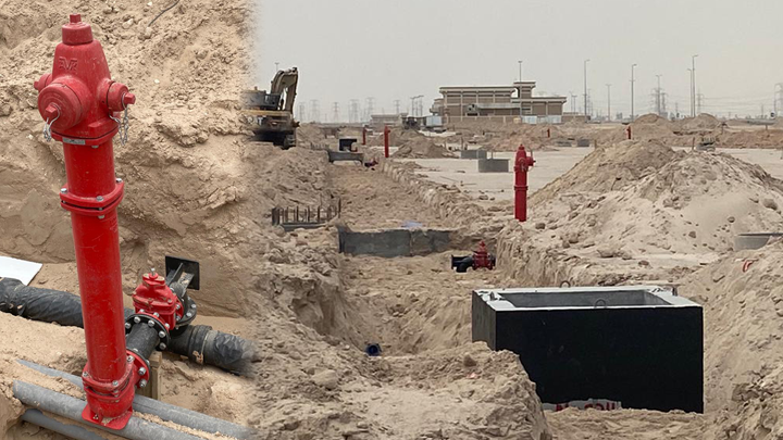 AVK supplies in Al-Shadadiya Industrial Zone project Kuwait - AVK Watecom