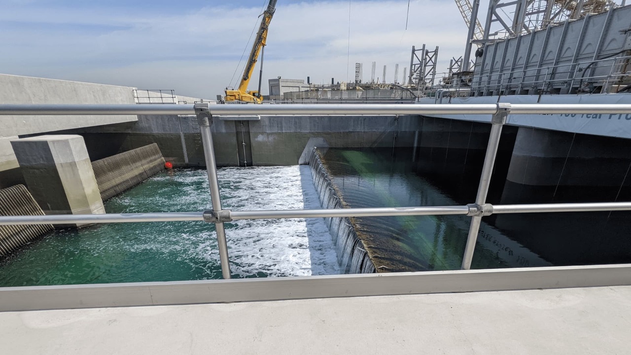 Knife gate valves in Dubai stormwater tunnel project